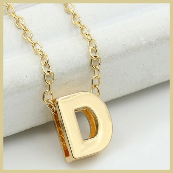 Lazy Beach Girl | Jewelry | Letter D Gold Necklace | Poshmark